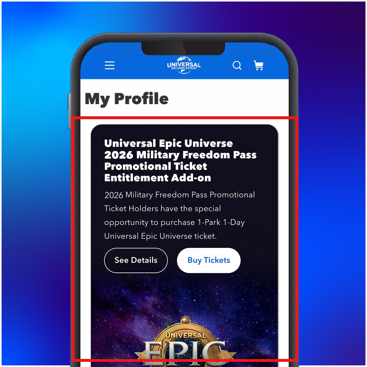 Military Discounts at Epic Universe with Military Freedom Pass