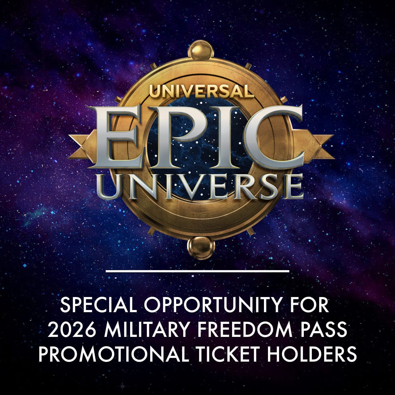 Military Discounts at Epic Universe with Military Freedom Pass