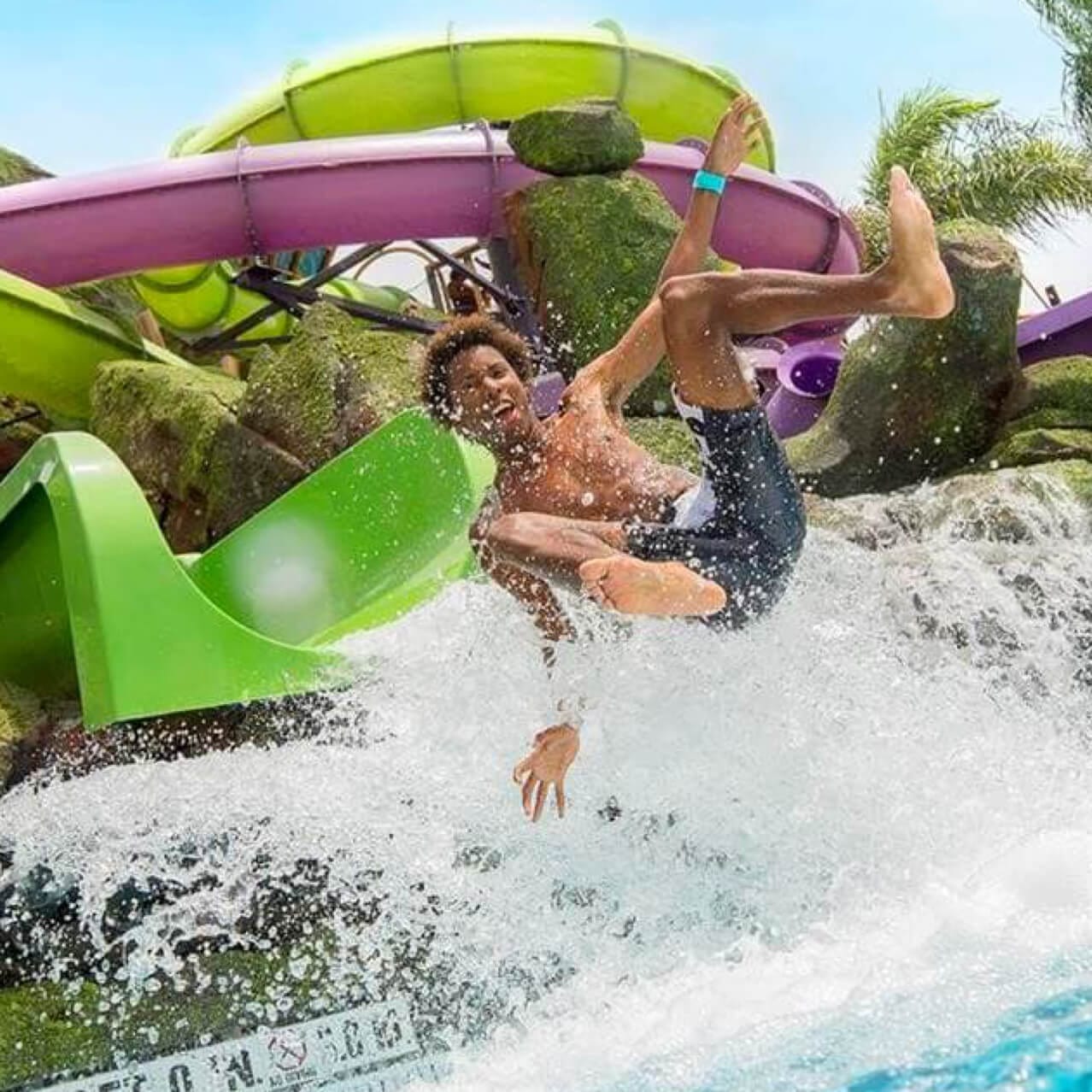 Ohyah of Ohyah & Ohno Drop Slides | Universal's Volcano Bay™
