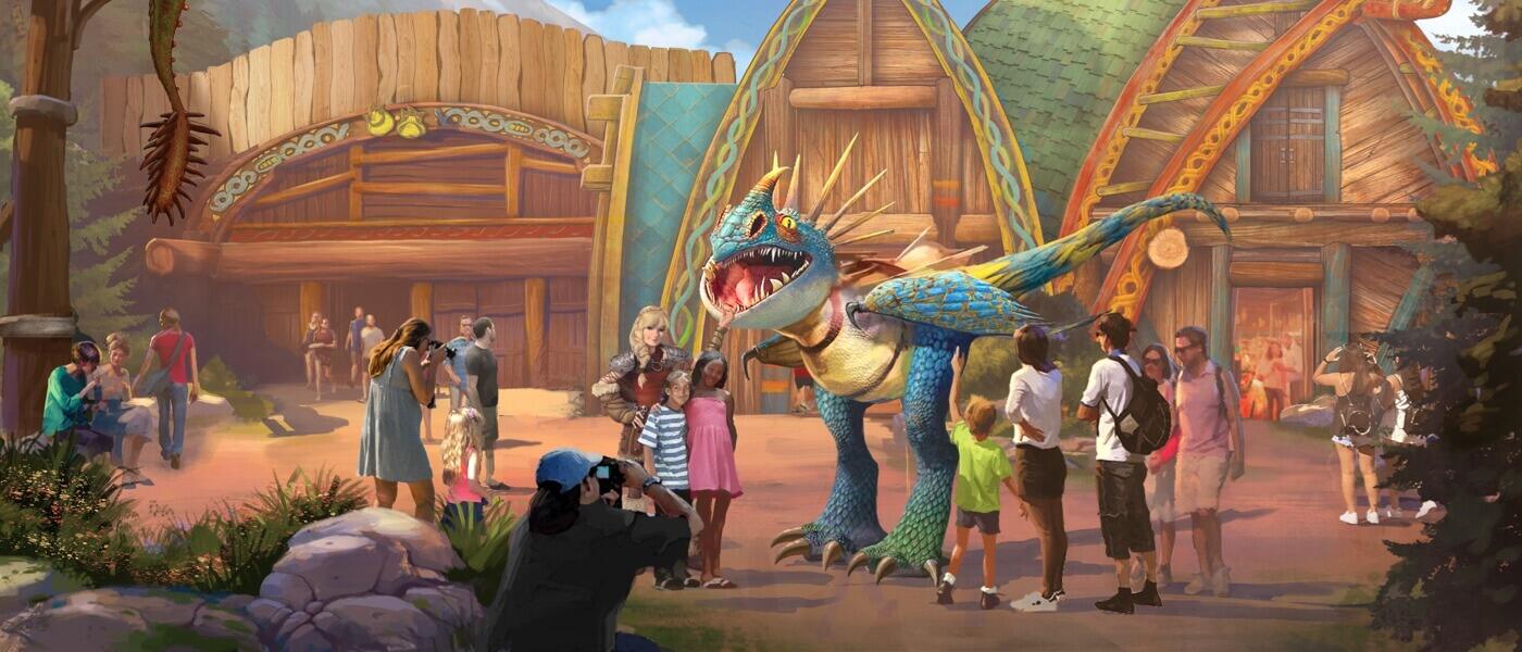 Encontro de personagens de Como Treinar o Seu Dragão | Universal Orlando